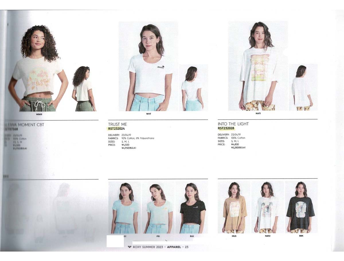 ROXY（ロキシー） 23 HS Tシャツ INTO THE LIGHT 半袖 プリント アウトドア レディース RST232028 日本正規 ...