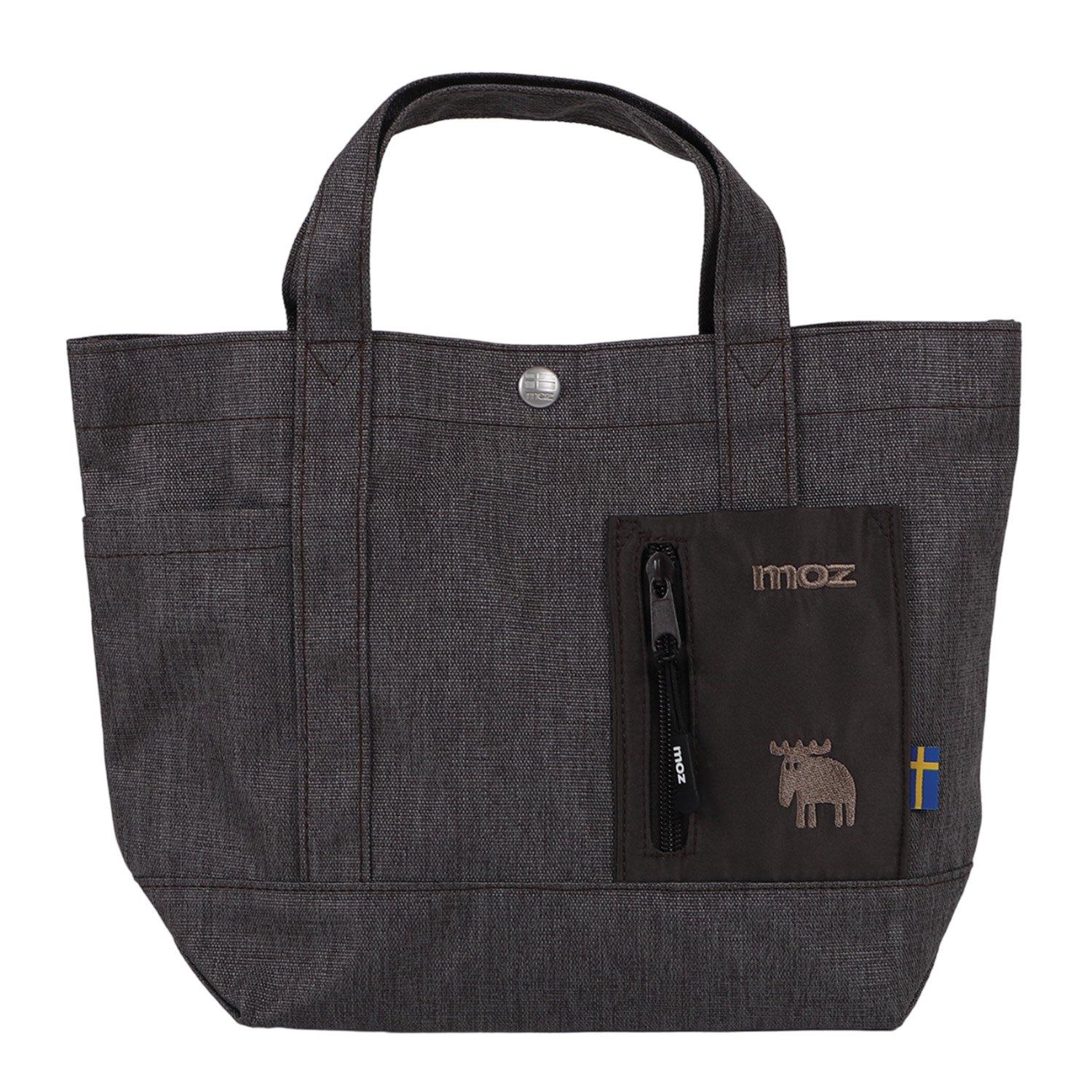 モズ moz トートバッグ レディース 軽量 小さめ TOTE BAG ブラック ホワイト グレー ネイビー グリーン オレンジ 黒 白 ...