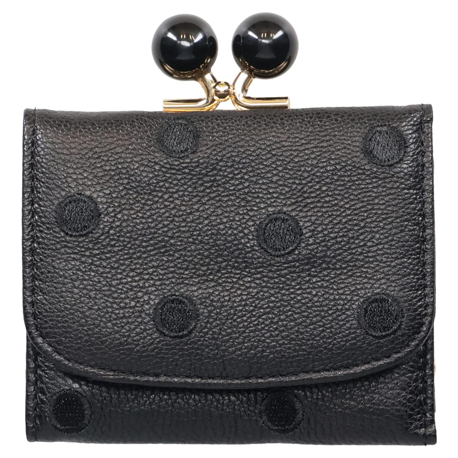 perche（ペルケ） 財布 三つ折り財布 ミニ財布 レディース 本革 がま口