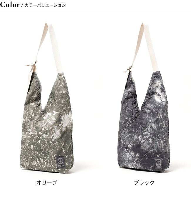 hobo ホーボー アズマショルダーバッグS コットンナイロンリップストップカモタイダイ hobo（ホーボー） アズマショルダーバッグS コットンナイロンリップス