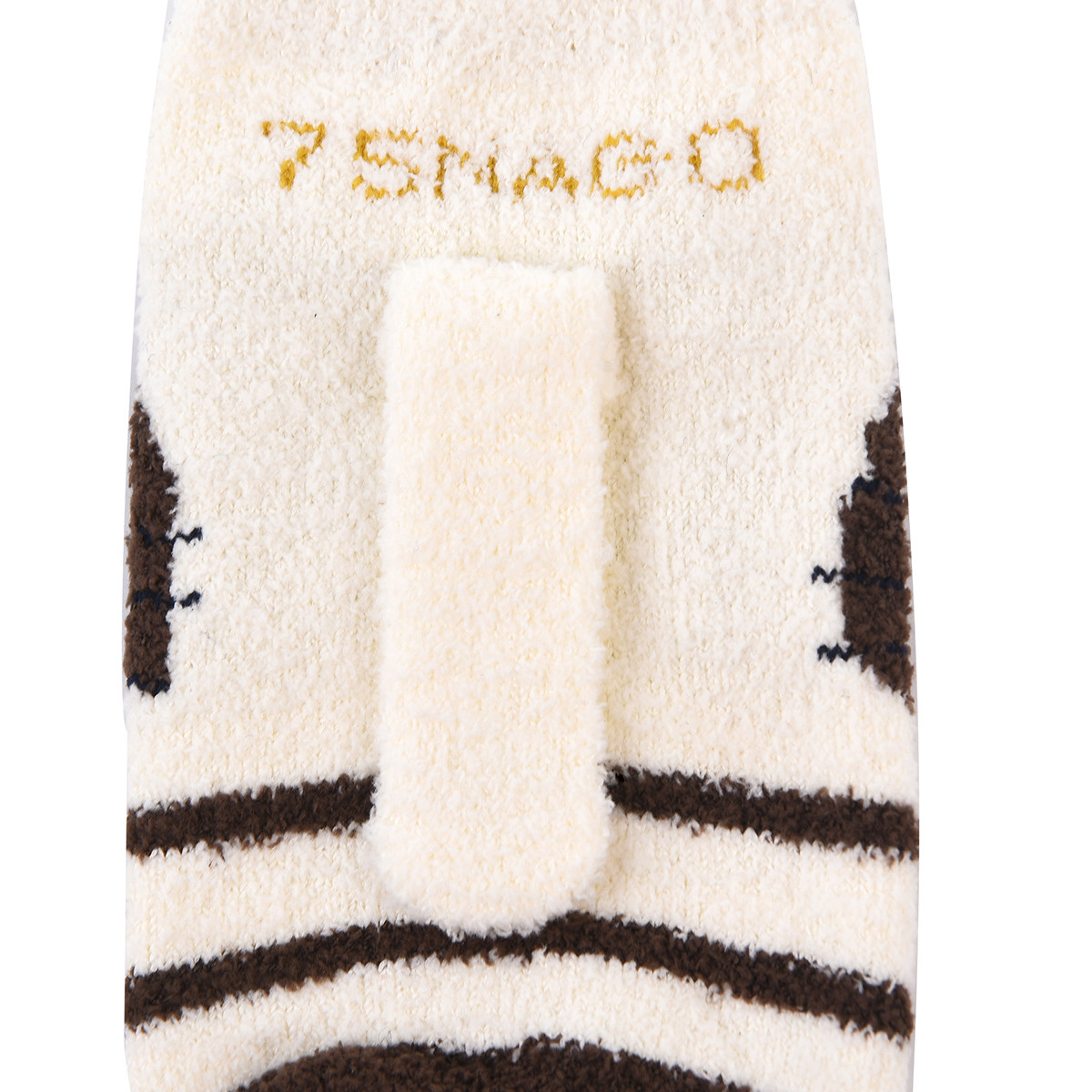 靴下 レディース おしゃれ かわいい ぽこぽこブークレー靴下 なごなごさん柄 23-6725 #1/GY #2/BR クスグルソックス クルー ...