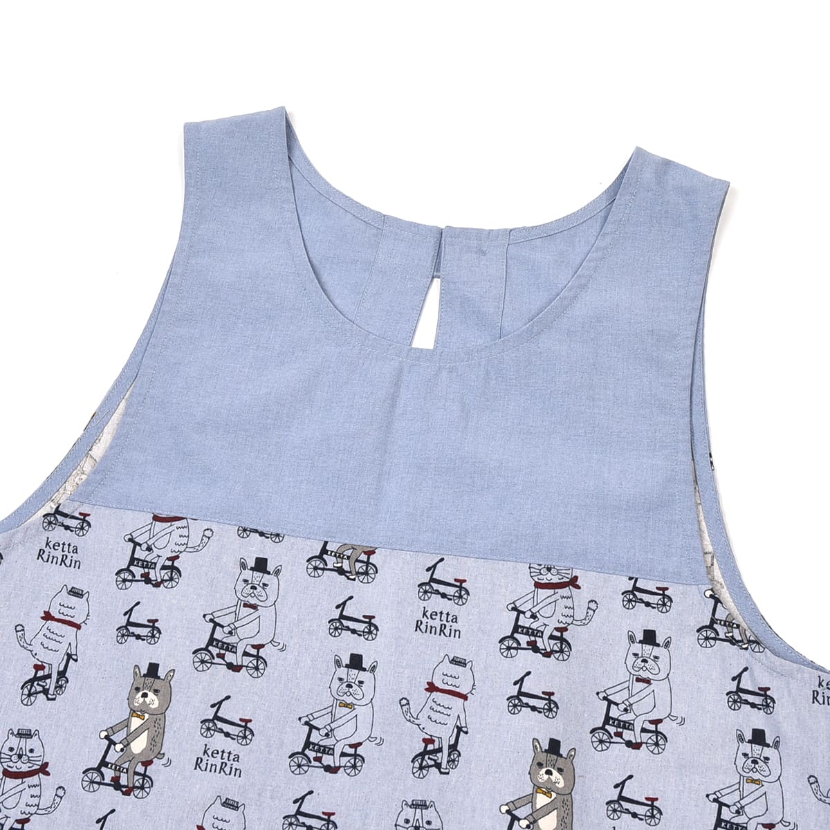 kusuguru エプロン おしゃれ 保育士 かわいい 25SS キャラクター 釦リボンあきエプロン 25-8053 #3/PK #4/BL ...