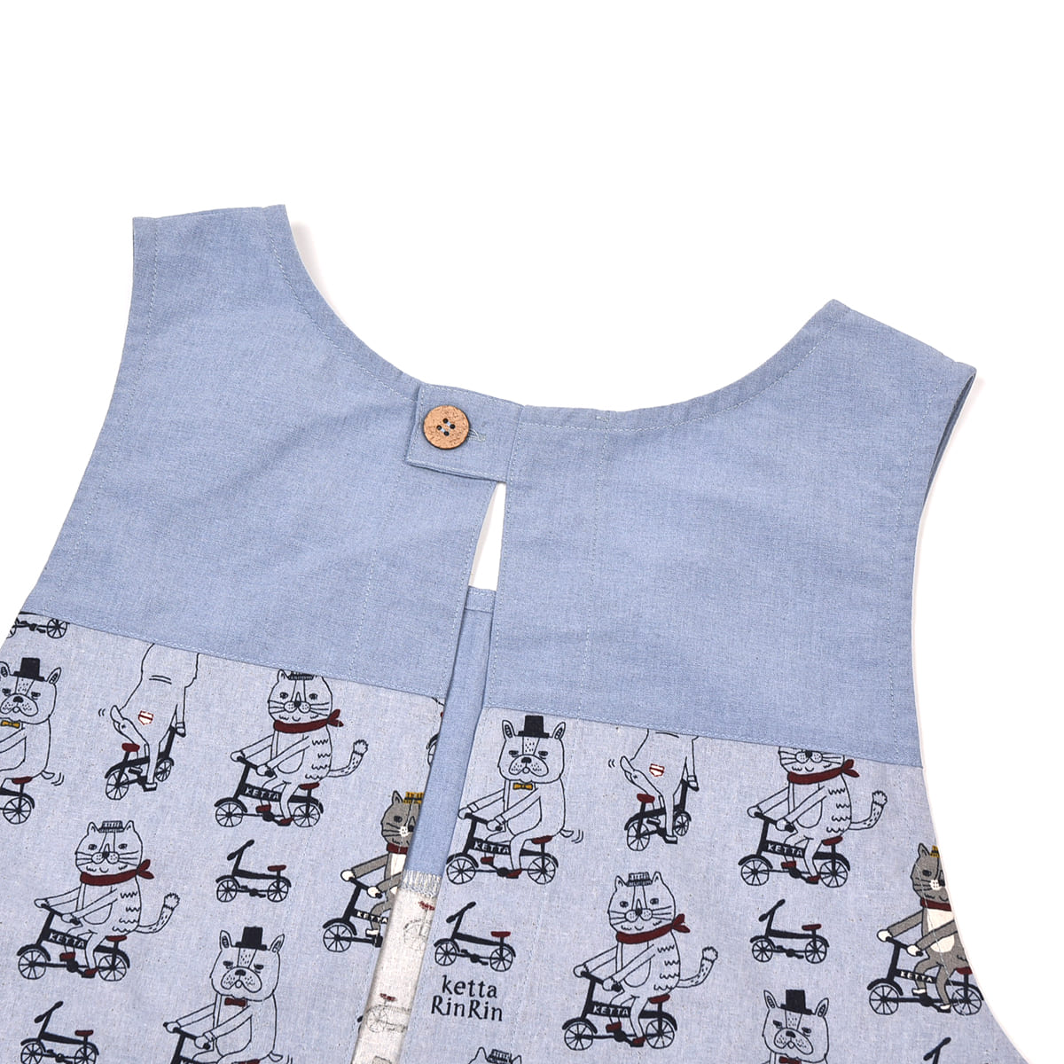 kusuguru エプロン おしゃれ 保育士 かわいい 25SS キャラクター 釦リボンあきエプロン 25-8053 #3/PK #4/BL ...