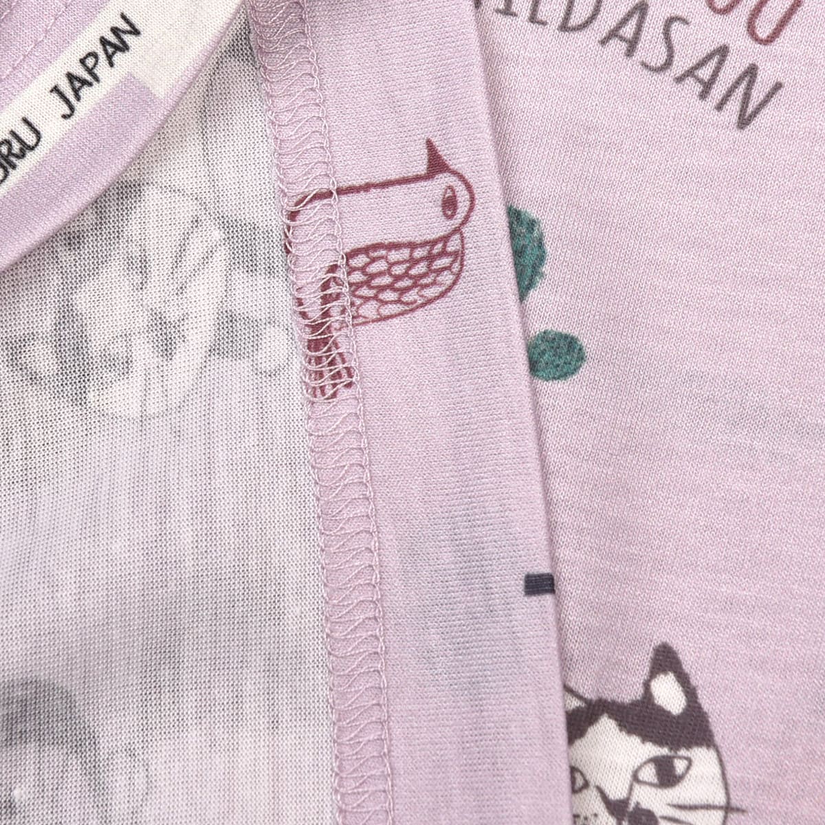kusuguru ルームウエア 部屋着 リラックスウエア マチルダさん柄 ルームワンピース Tシャツ 25-8114 #1/PL #2/GR クスグルジャパン レディース 2025年新作 ...