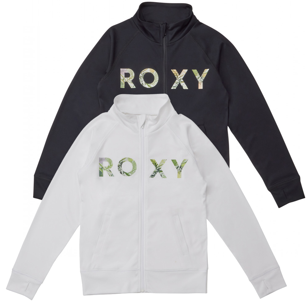 ROXY（ロキシー） ROXY 130cm 140cm ガールズ キッズ ZIPアップ ラッシュガード 長袖 水着 TLY241108 海やプールにそのまま入れるので日焼け対策にGOOD ...