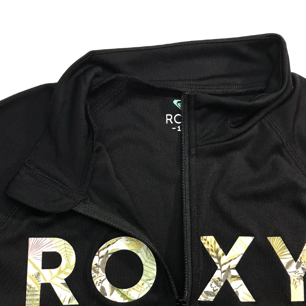 ROXY（ロキシー） ROXY 130cm 140cm ガールズ キッズ ZIPアップ ラッシュガード 長袖 水着 TLY241108 海やプールにそのまま入れるので日焼け対策にGOOD ...
