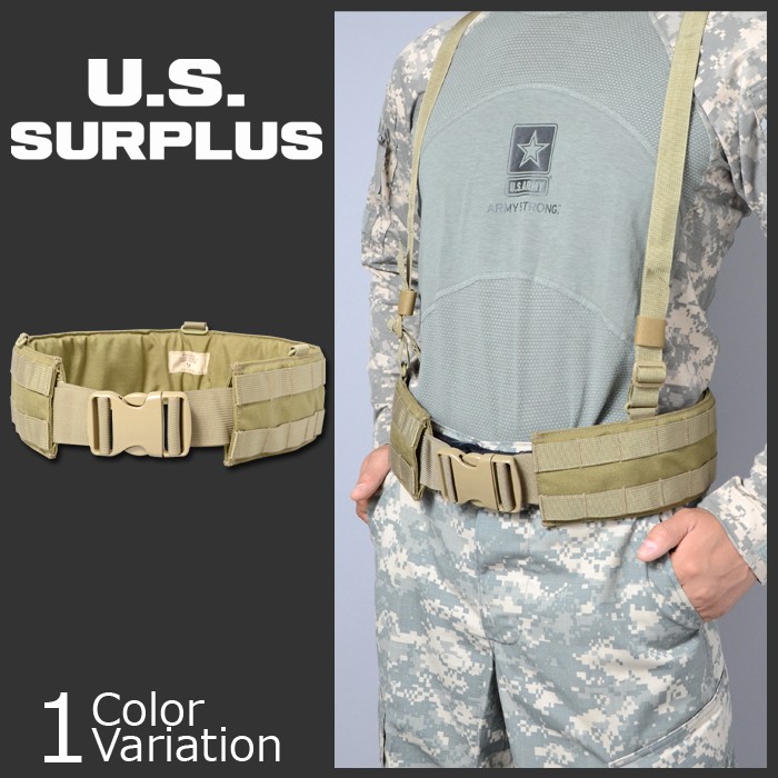 U.S SURPLUS（USサープラス） 米軍放出未使用品 RLCS WAR BELT SUSPENDERS ウォーベルト サスペンダース ...