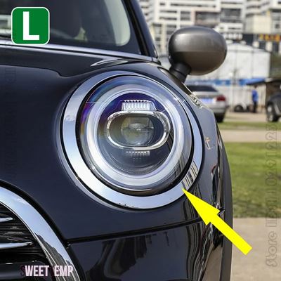 BMW 2014年~2023年式 F55 F56 F57 ミニクーパー用ヘッドライトテールライトカバートリムリング 51137300631 ...