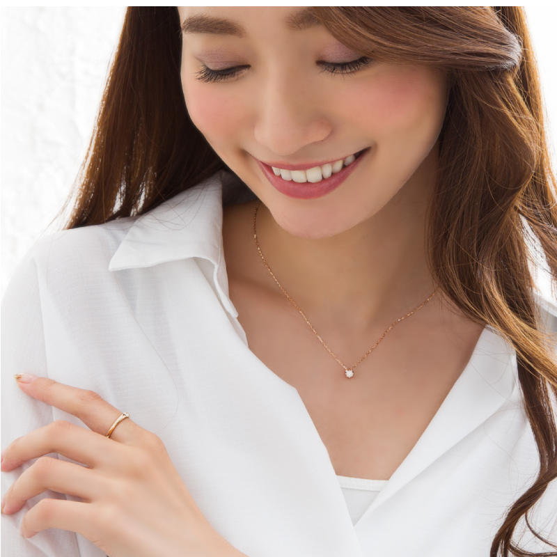 Sweets Jewelry Market ネックレス ダイヤモンド 0.2ct 1石 ペンダント レディース 女性 彼女 誕生日 記念日 プレゼント ギフト 18金 プラチナ 金属アレルギー ...