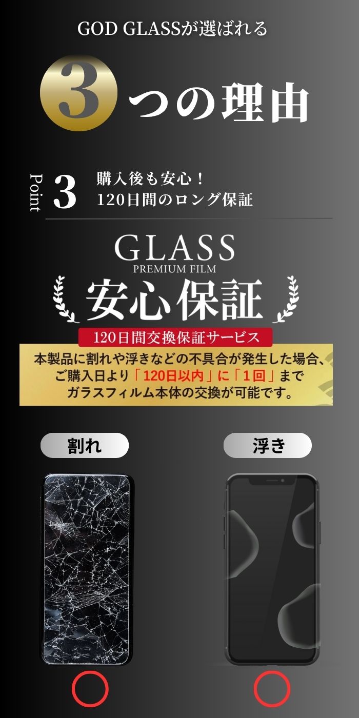 iPhone17Pro ガラスフィルム GOD GLASS 覇獅神 堅守 超透明 落下耐性8倍 新世代ガラス サファイアコーティング 耐傷性5 ...