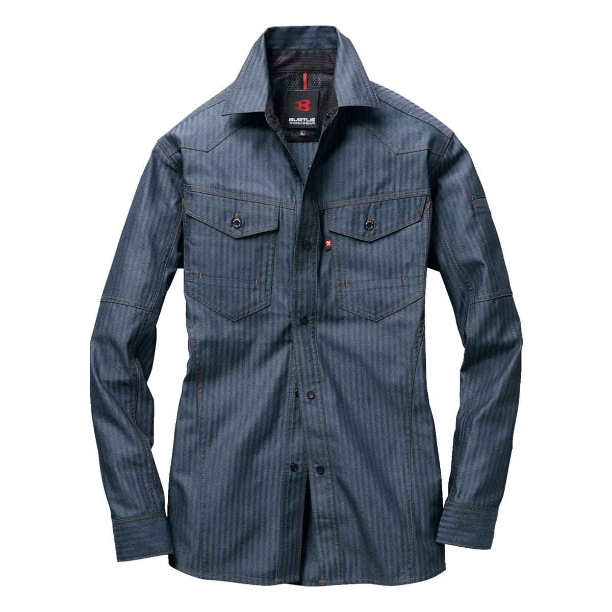 BURTLE シャツ メンズ 無地 バートル 長袖シャツ（ユニセックス）[1511シリーズ]1515 男女兼用 ユニセックス ジャケット 作業服 作業着 ワークウェア S-LL : 無地T ...
