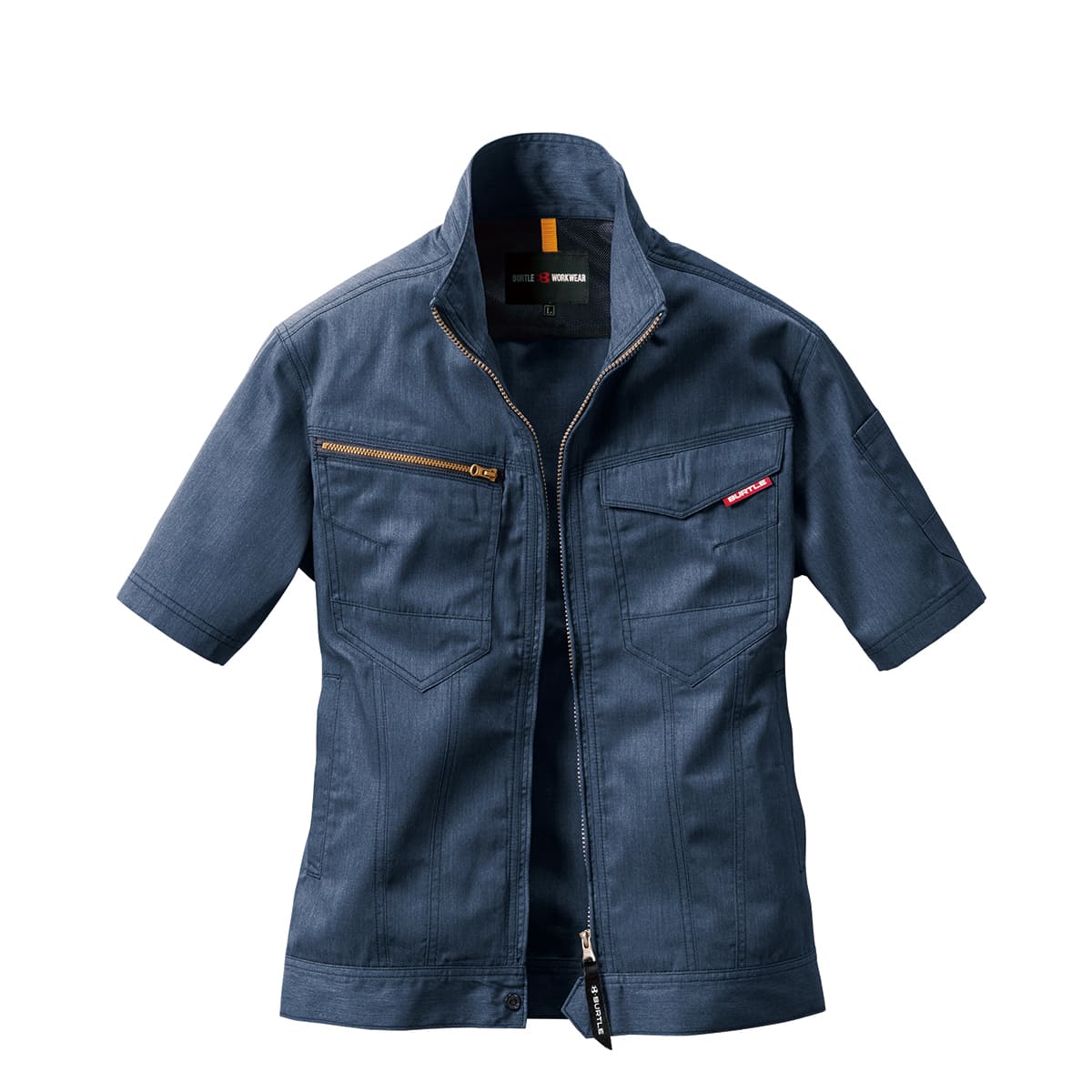 BURTLE ブルゾン メンズ 無地 バートル 半袖ジャケット(ユニセックス)[1711シリーズ]1716 男女兼用 制電ケア 作業服 作業着 仕事 ワークウェア SS-LL : 無地Tシャツ ...