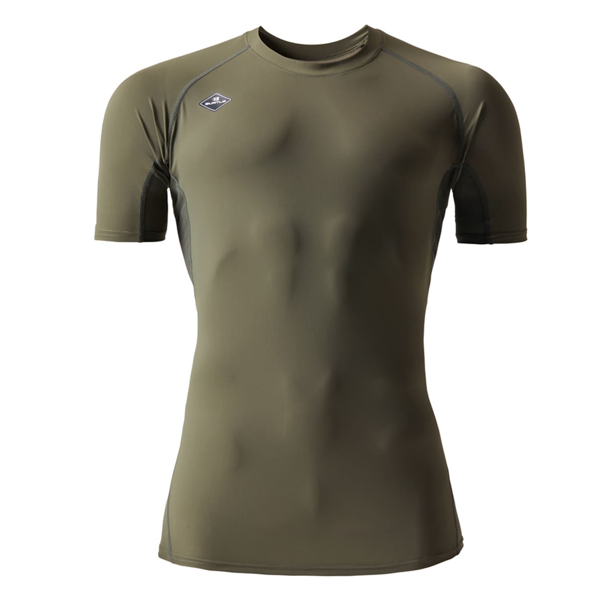 BURTLE シャツ 無地 バートル 半袖アイスフィテッド（ユニセックス）[4097シリーズ] 4105 インナー 作業服 作業着 接触冷感 UVカット 吸汗 速乾 消臭 S-XXL : 無地 ...