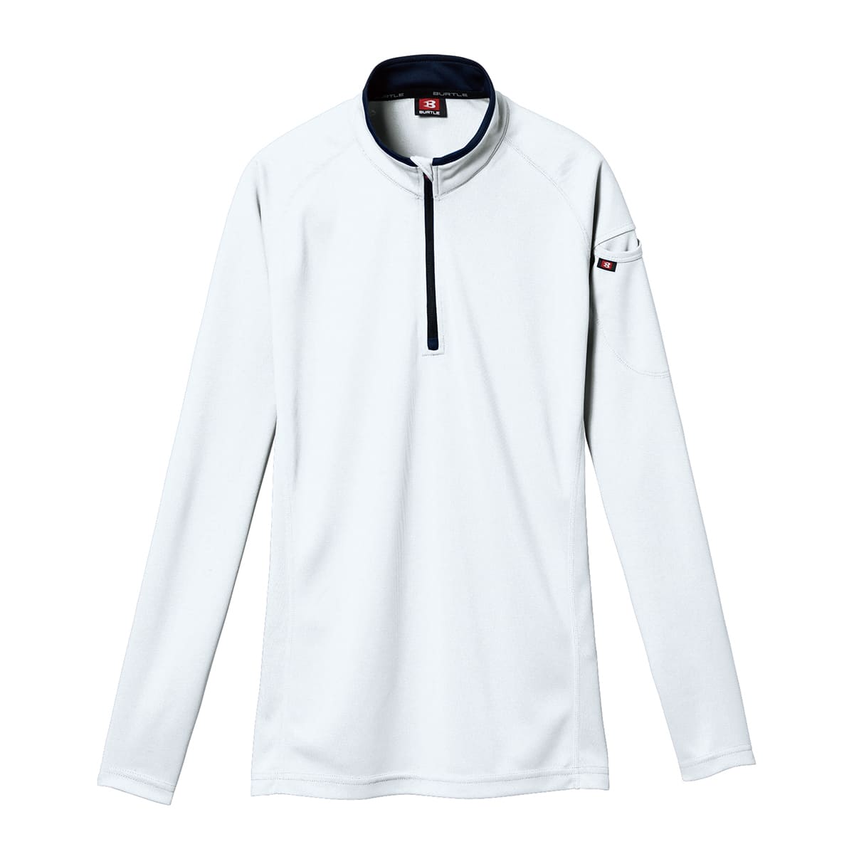 BURTLE シャツ メンズ 無地 バートル 長袖ジップシャツ（ユニセックス） 413 男女兼用 レディース ユニフォーム 作業服 作業着 仕事 ワークウェア SS-3L : 無地Tシャツ ...