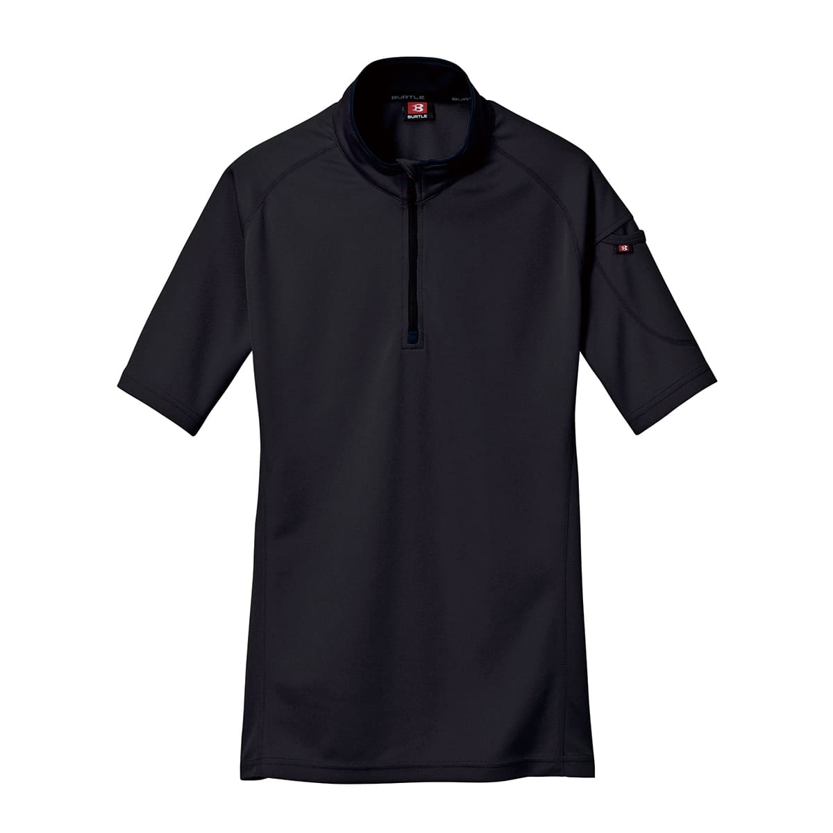 BURTLE シャツ メンズ 無地 バートル 半袖ジップシャツ（ユニセックス） 415 男女兼用 レディース ユニフォーム 作業服 作業着 作業 仕事 ワークウェア SS-3L : 無地T ...