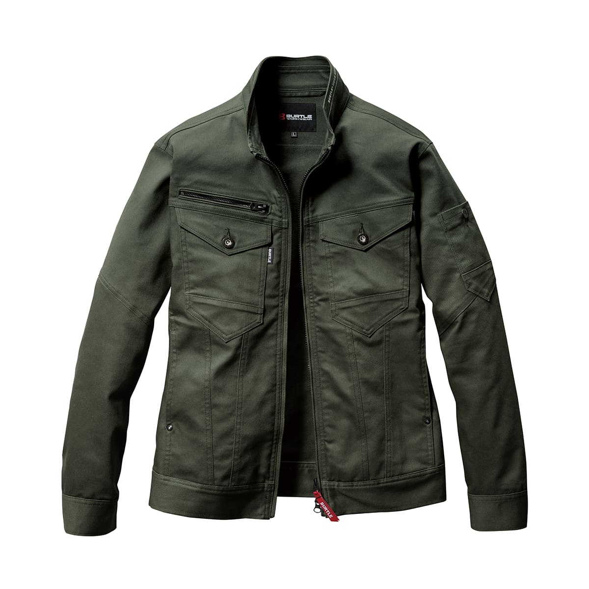 BURTLE（バートル） ブルゾン メンズ 無地 ジャケット（ユニセックス）[5021シリーズ] 5021 男女兼用 作業服 作業着 仕事 ワークウェア 制服 防縮 S-LL : 無地Tシャツ ...