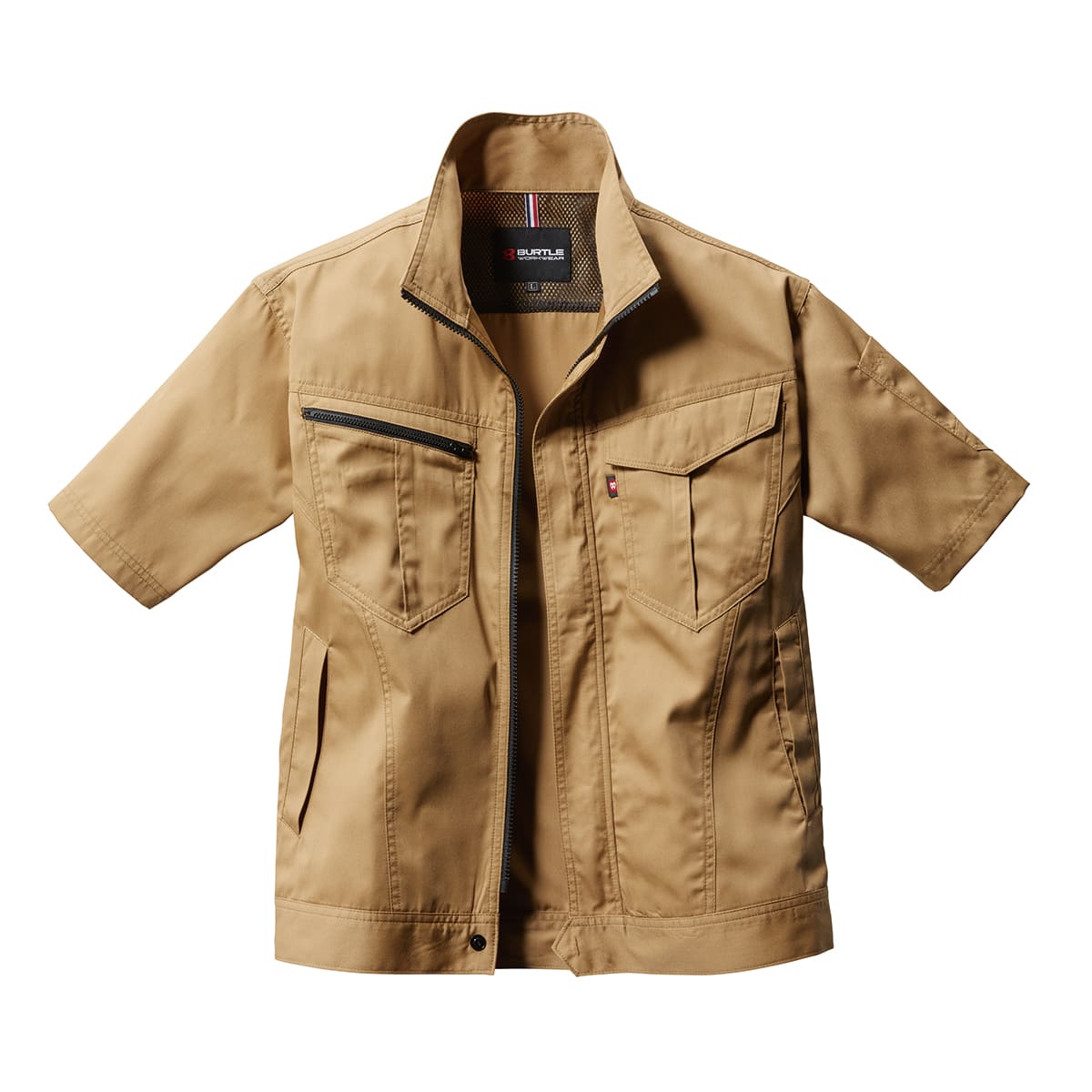 BURTLE ブルゾン メンズ 無地 バートル 半袖 ジャケット(ユニセックス)[6081シリーズ] 6082 男性 男性用 作業服 作業着 仕事 ワークウェア 綿 SS-LL : 無地T ...