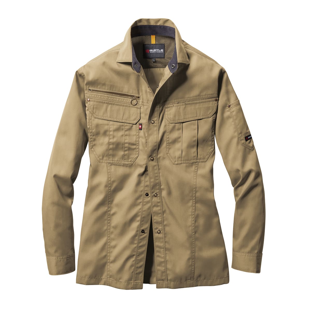 BURTLE シャツ メンズ 無地 バートル 長袖 (ユニセックス) [6101シリーズ] 6103 男女兼用 制電ケア設計 作業服 作業着 仕事 ワークウェア SS-LL : 無地Tシャツ ...