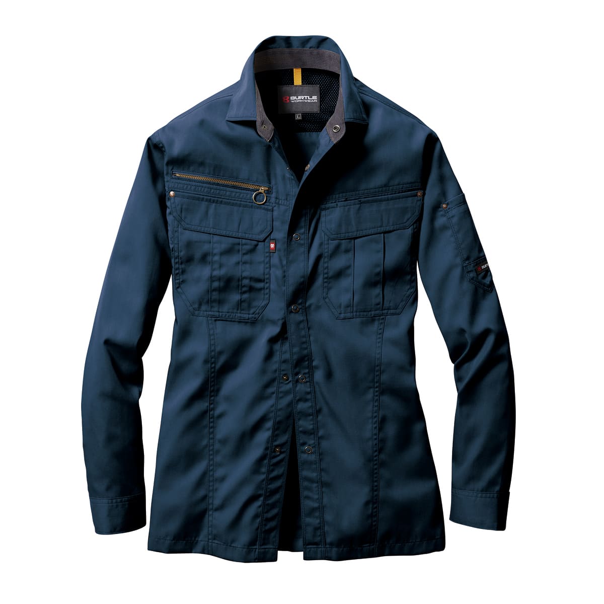 BURTLE シャツ メンズ 無地 バートル 長袖 (ユニセックス) [6101シリーズ] 6103 男女兼用 制電ケア設計 作業服 作業着 仕事 ワークウェア SS-LL : 無地Tシャツ ...