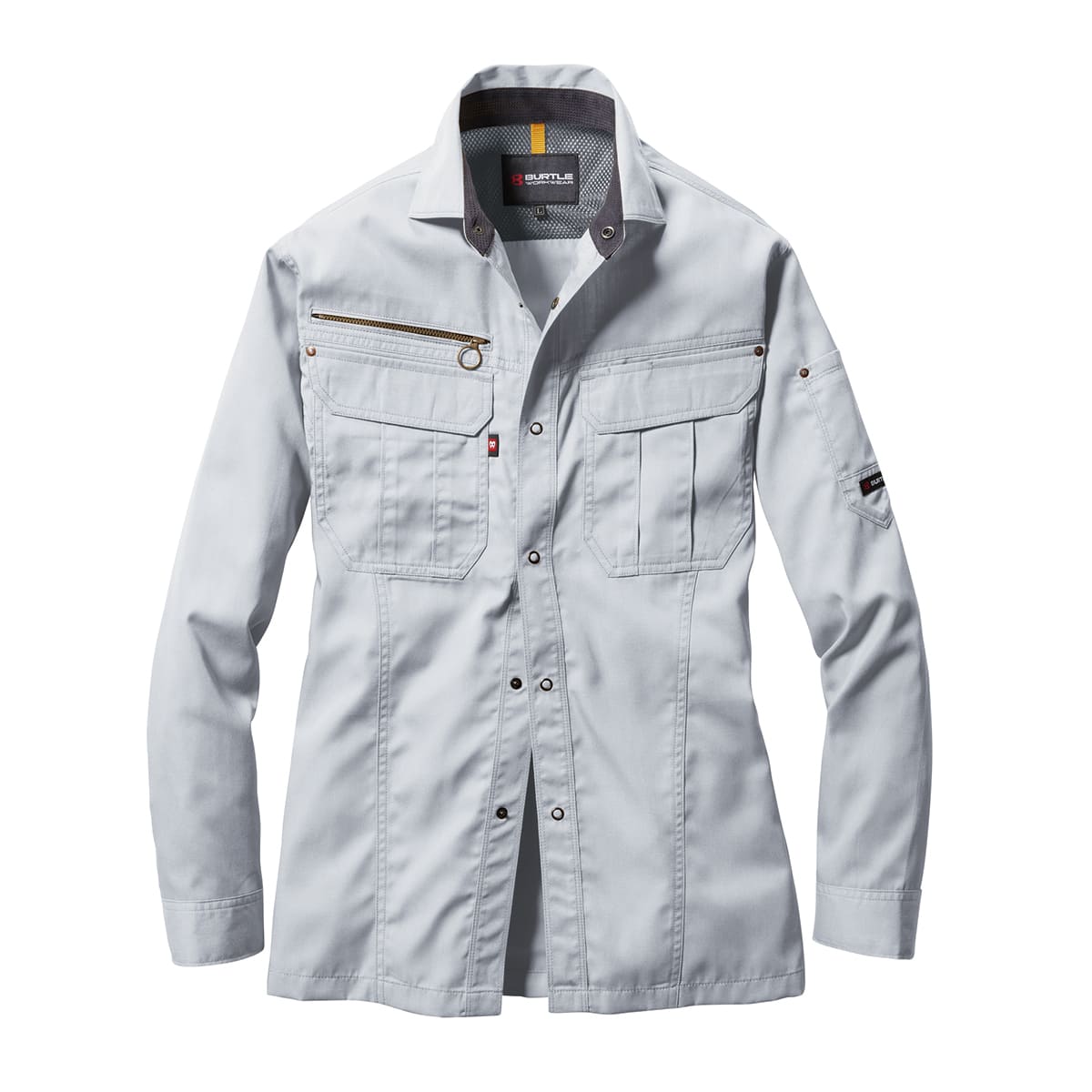 BURTLE シャツ メンズ 無地 バートル 長袖 (ユニセックス) [6101シリーズ] 6103 男女兼用 制電ケア設計 作業服 作業着 仕事 ワークウェア SS-LL : 無地Tシャツ ...