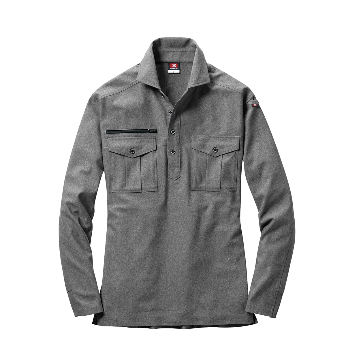 BURTLE（バートル） シャツ 無地 長袖 シャツ (ユニセックス) 705 男女兼用 メンズ レディース 作業服 UVカット ストレッチ 吸汗 速乾 ドライ 消臭 SS-3L : 無地T ...