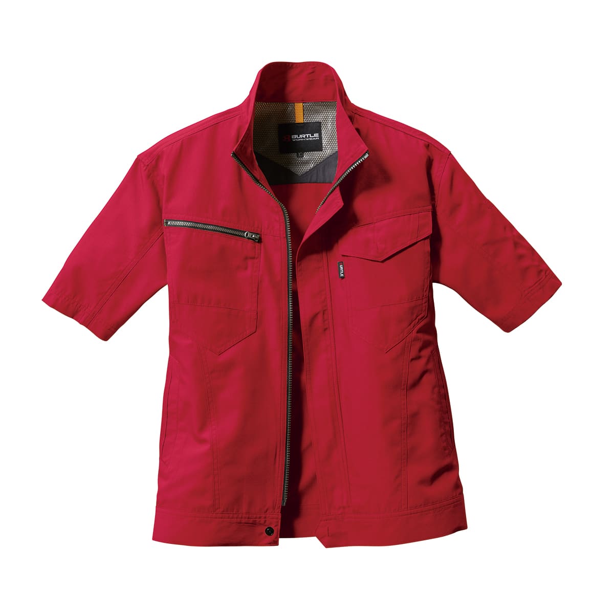 BURTLE ブルゾン メンズ 無地 バートル 半袖 ジャケット (ユニセックス) [7091シリーズ] 7092 吸汗 速乾 制電ケア 作業服 作業着 仕事 ワークウェア SS-LL ...