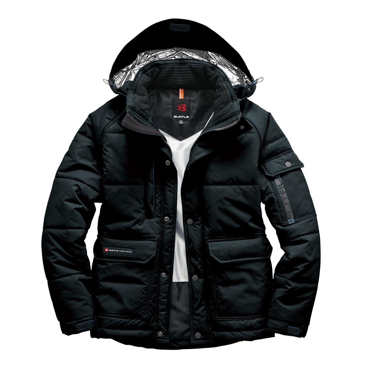 BURTLE アウター メンズ 無地 バートル 防寒 ジャケット (大型フード付き) (ユニセックス) [7510シリーズ] 7510 男女兼用 レディース 作業服 作業着 SS-LL ...