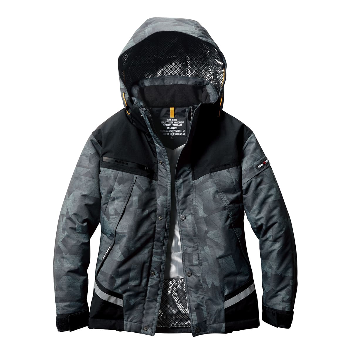 BURTLE アウター メンズ 無地 バートル 防水 防寒 ジャケット (大型フード付き) (ユニセックス)[7610シリーズ] 7610 男女兼用 レディース 作業服 作業着 SS-LL ...