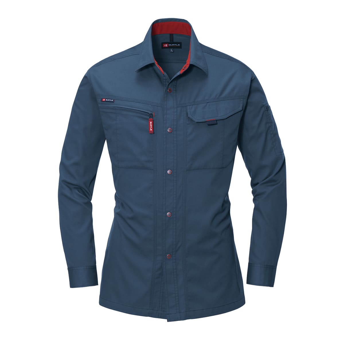 BURTLE シャツ メンズ 無地 バートル 長袖シャツ[8021シリーズ] 8023 男女兼用 ユニセックス ジャケット 作業服 作業着 仕事 ワークウェア 綿 定番 S-LL : 無地T ...