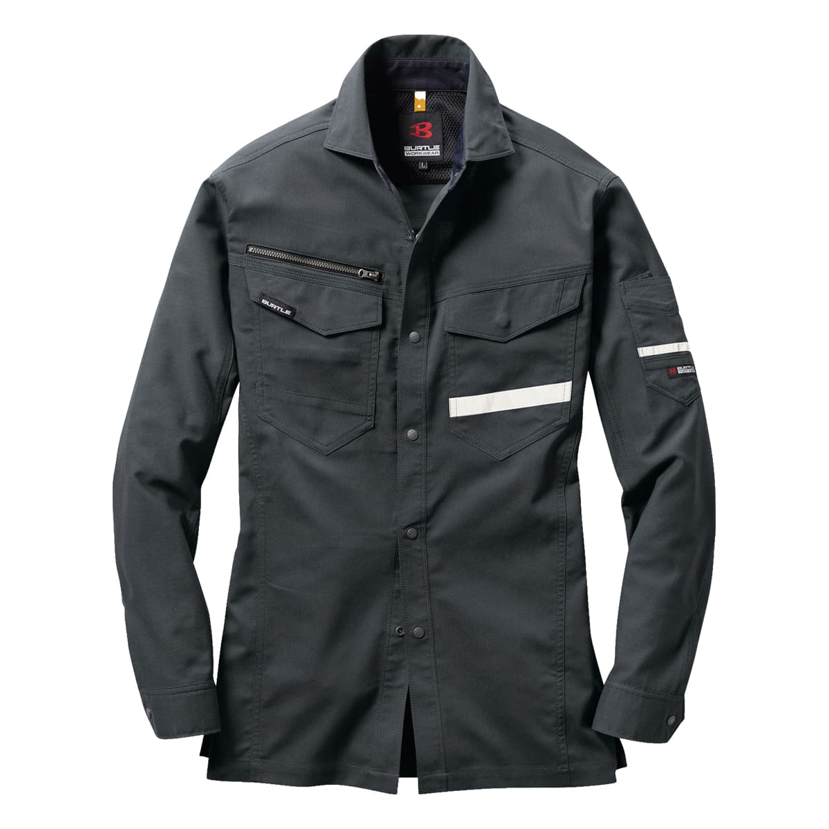 BURTLE シャツ メンズ 無地 バートル 長袖シャツ（ユニセックス）[9091シリーズ] 9095 男女兼用 ユニセックス 作業服 作業着 仕事 定番 ワークウェア SS-LL : 無地T ...