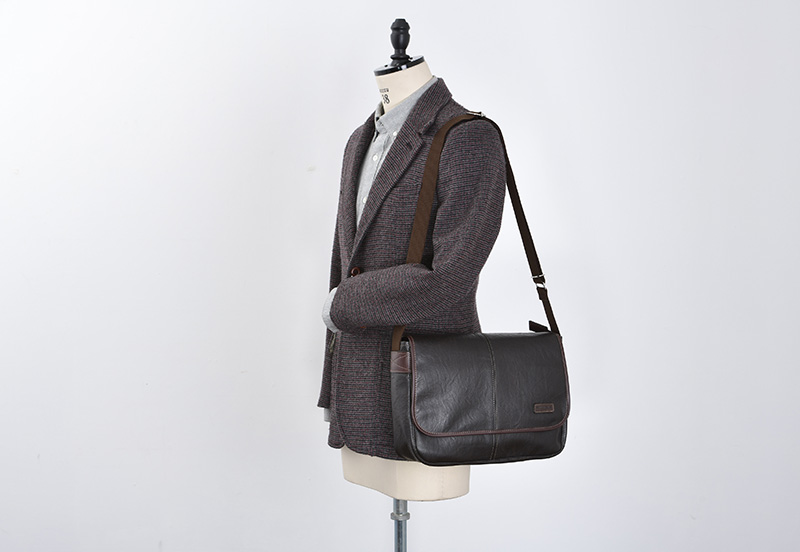 ショルダーバッグ メンズ 横型 POLOFIELD フラップショルダーバッグ