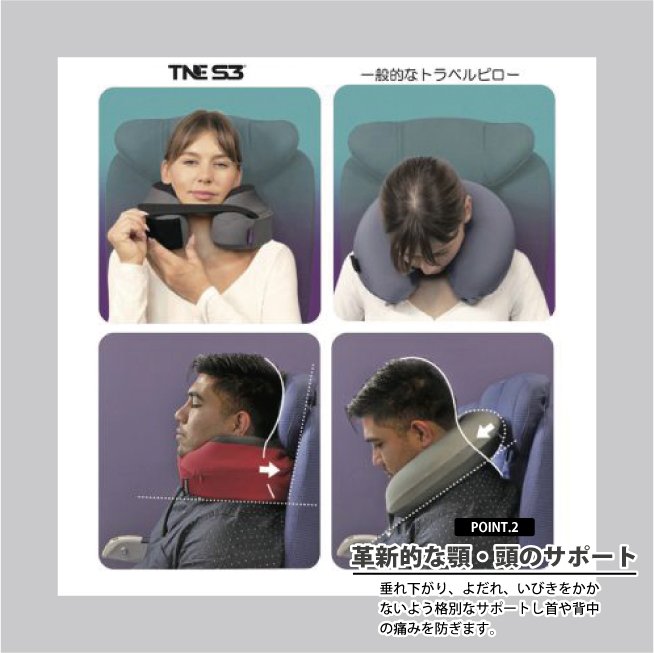 送料無料 正規品 cabeau The Neck's Evolution TNE S3 カブー トラベル ネックピロー 低反発 飛行機枕 旅行 ...