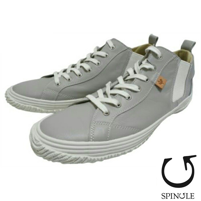 SPINGLE SP442 ライトグレー カンガルー革ミドルカットサイドゴア 送料無料 スピングル レディースシューズ メンズシューズ ...
