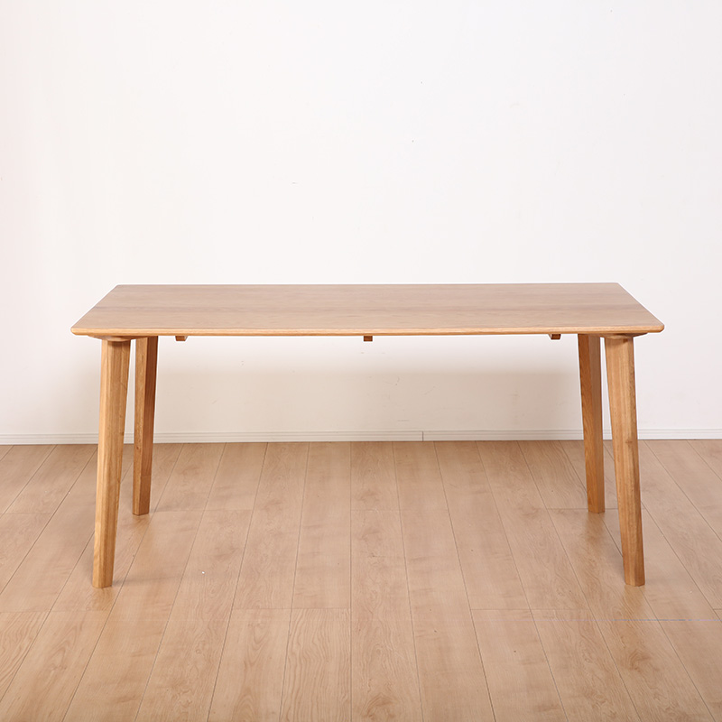 ダイニングテーブル KLA 150cm 1台単品 ナチュラル色 全2色 横幅150 奥行80 高さ70cm ホワイトオーク材 天然木 無垢 ...