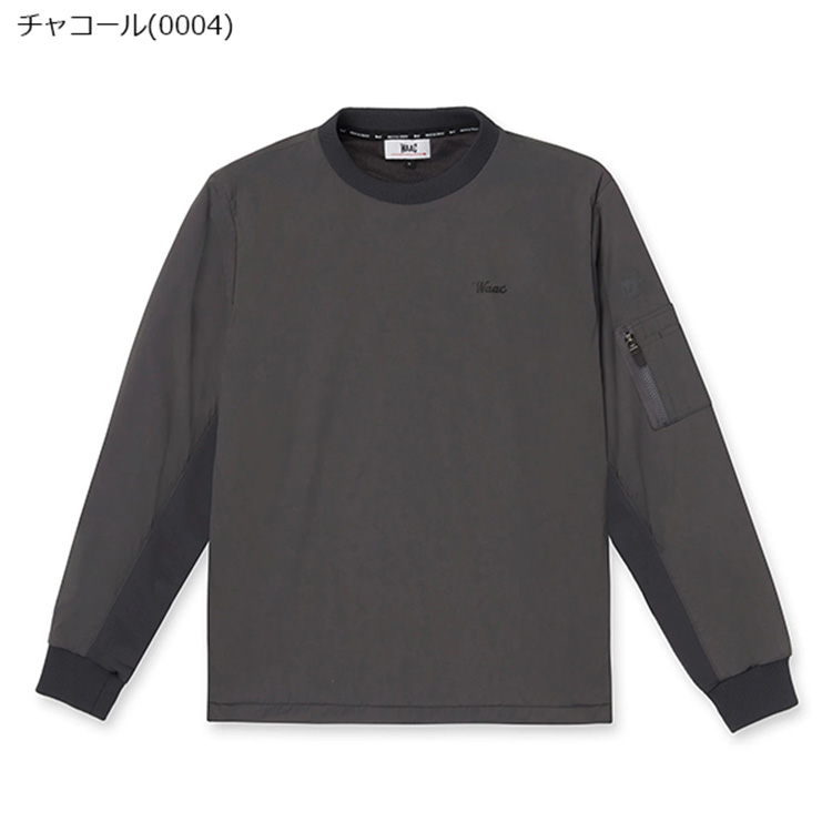 ワック ゴルフ トレーナー メンズ レディース 長袖 クルーネック ミドラー レイヤード ストレッチ 保温 吸水速乾 撥水 防風 ゴルフウェア 無地 ブランド 072254033 WAAC New Balance Golf（ニューバランスゴルフ） ワック ゴルフ トレーナー