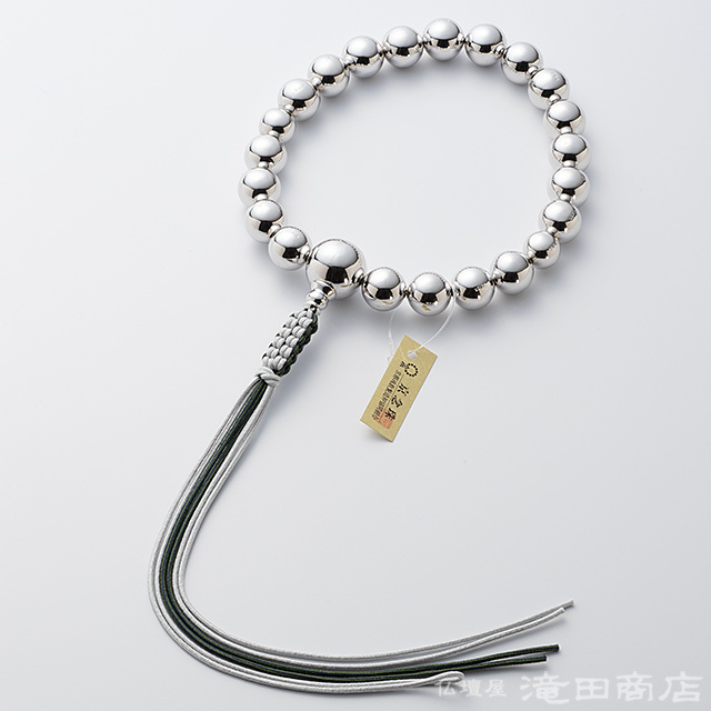 仏壇屋 滝田商店 数珠 浄土真宗 男性用 純銀(シルバー) 20玉 仏壇屋 滝田商店 数珠 浄土真宗 男性用 純銀(シルバー) 20玉