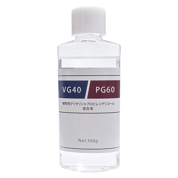 VG40/PG60 植物性グリセリン40%/プロピレングリコール60% 混合液 100g 電子タバコ リキッド 自作 食品添加物グレード ...