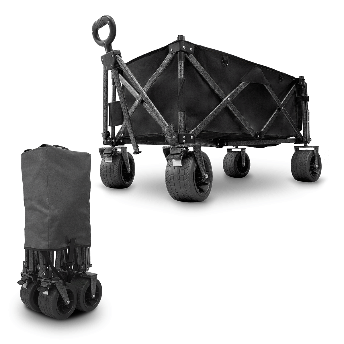 WEIMALL キャリーワゴン キャリーカート アウトドアワゴン 4輪 後ろ開け タイヤ大きい 軽量 大容量 168L : tantobazarshop - 通販 - Yahoo!ショッピング