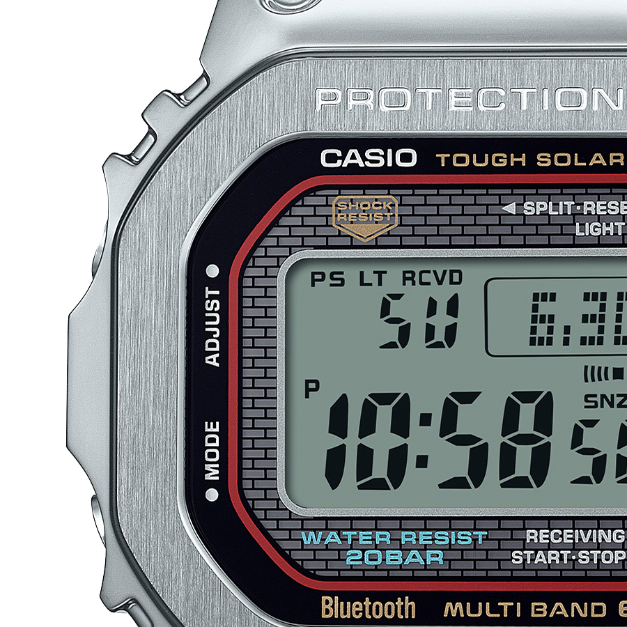 G-SHOCK フルメタル DW-5000C ダイヤルカラー GMW-B5000D-1CJF メンズ 腕時計 電波ソーラー Bluetooth ...