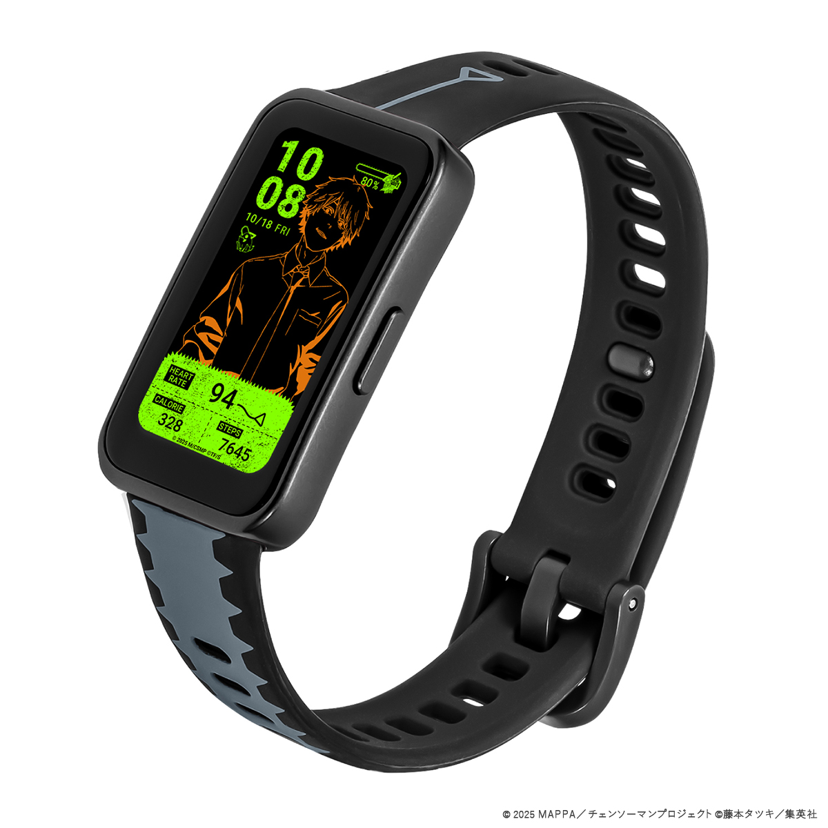 HUAWEI Band 11月28日発売 ギャラック スマートウォッチ チェンソーマン コラボレーションモデル デンジ HUC-CM-BD10-D メンズ レディース シリコンバンド グッズ ...