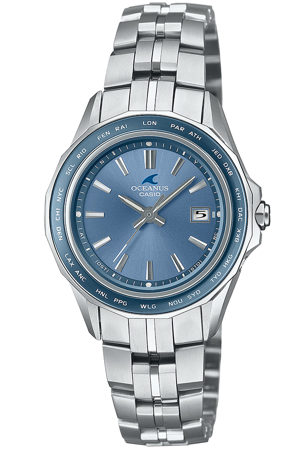 OCEANUS 5月16日発売/予約 オシアナス Manta マンタ ペアモデル ライトブルー OCW-S40-2AJF レディース 腕時計 電波ソーラー 3針 チタン 日本製 国内正規品 ...