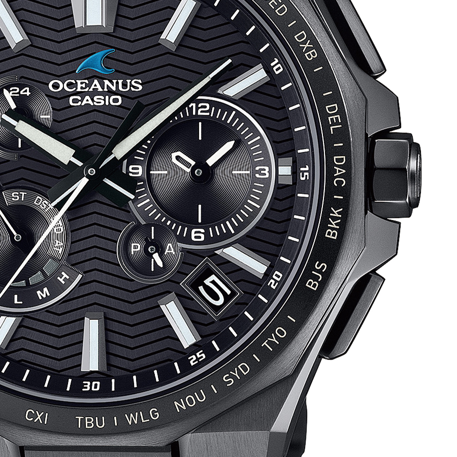 OCEANUS オシアナス クラシックライン オールブラック T6000シリーズ OCW-T6000B-1AJF メンズ腕時計 電波ソーラー ...