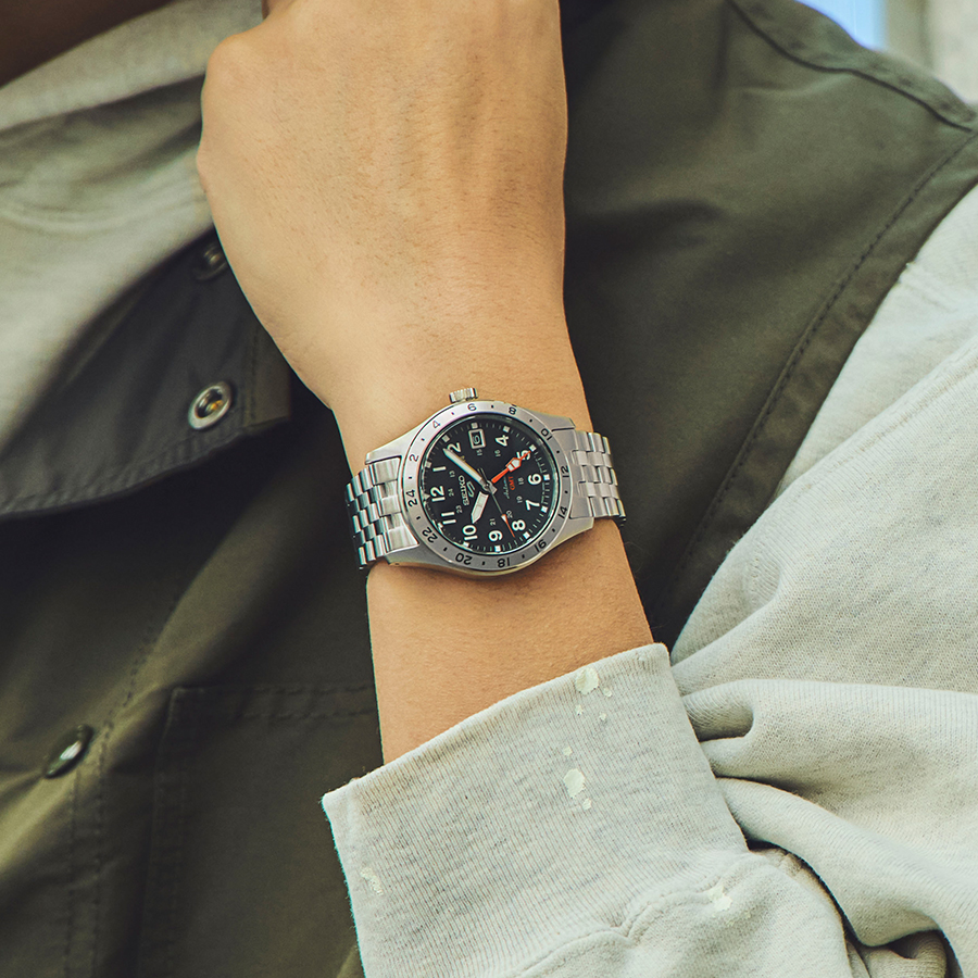 Seiko 5 セイコー 5スポーツ フィールド GMT スポーツスタイル SBSC011 メンズ 腕時計 メカニカル 自動巻き ブラック ...