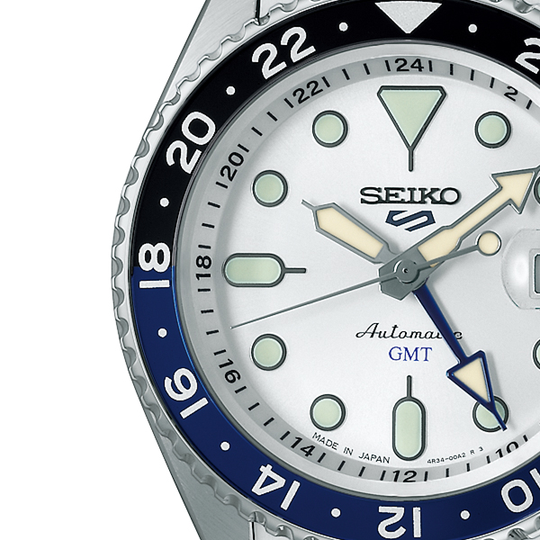 Seiko 5 Sports セイコー 5スポーツ SKX Style GMTモデル SBSC017 メンズ 腕時計 自動巻 シルバーダイヤル ...
