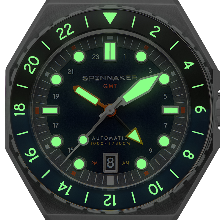 SPINNAKER（スピニカー） DUMAS デュマ GMT SP-5119-22 メンズ 腕時計 機械式 自動巻き 30気圧防水 蓄光 ...
