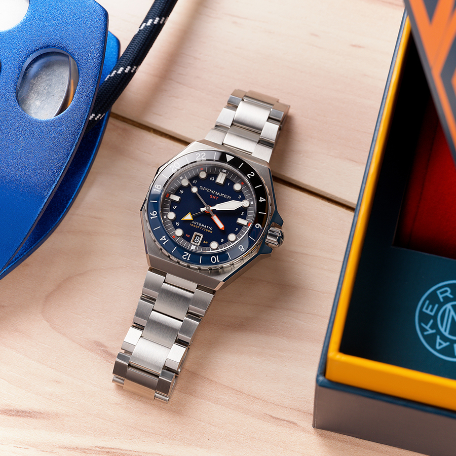 SPINNAKER（スピニカー） DUMAS デュマ GMT SP-5119-22 メンズ 腕時計 機械式 自動巻き 30気圧防水 蓄光 ...