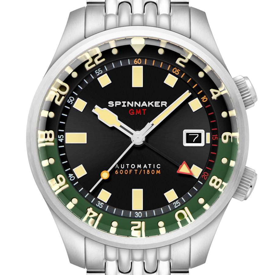 SPINNAKER 3月21日発売 スピニカー ブラッドナー GMT オートマチック SP-5121-44 メンズ 腕時計 メカニカル 自動巻 ブラックダイヤル 替えバンド付き : ザ ...