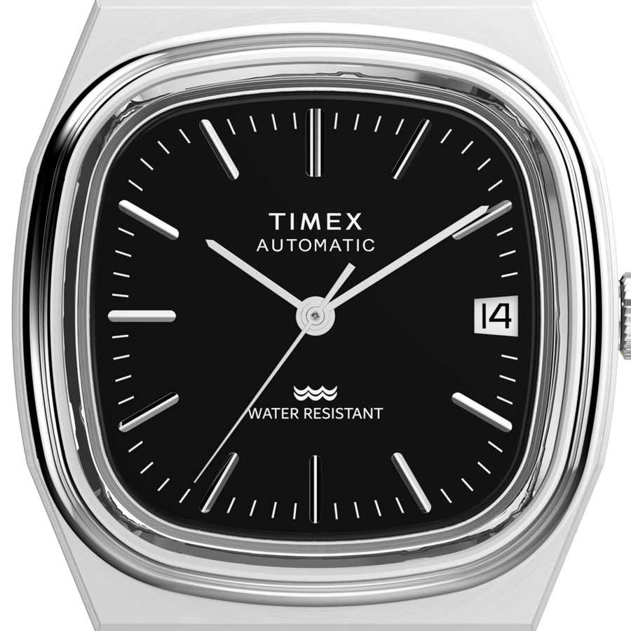 TIMEX 6月6日発売 タイメックス 1983 E-Line 復刻モデル TVダイヤル TW2Y07500 メンズ レディース 腕時計 機械式 自動巻き 革ベルト ブラック : ザ・クロック ...