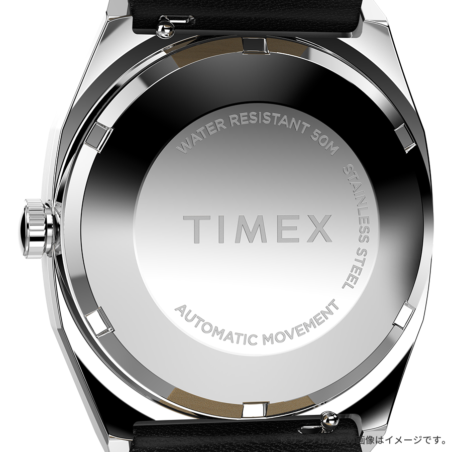 TIMEX 6月6日発売 タイメックス 1983 E-Line 復刻モデル TVダイヤル TW2Y07500 メンズ レディース 腕時計 機械式 自動巻き 革ベルト ブラック : ザ・クロック ...