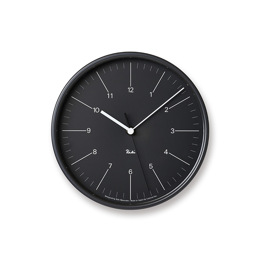 タカタレムノス 掛け時計 リキ スチール クロック 電波 クオーツ 電池式 ブラック スイープセコンド 渡辺 力 WR24-10BK : wr24-10bk : ザ・クロックハウス Yahoo ...